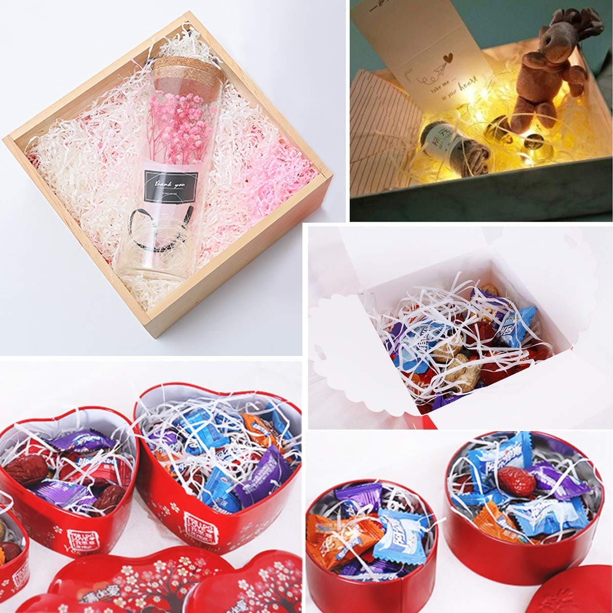 Shredded paper filler for gift boxes for the safety of your gifts