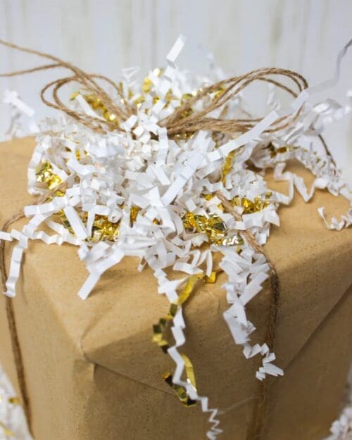 White Shredded Paper Filler | Huefiller Crinkle Cut Paper